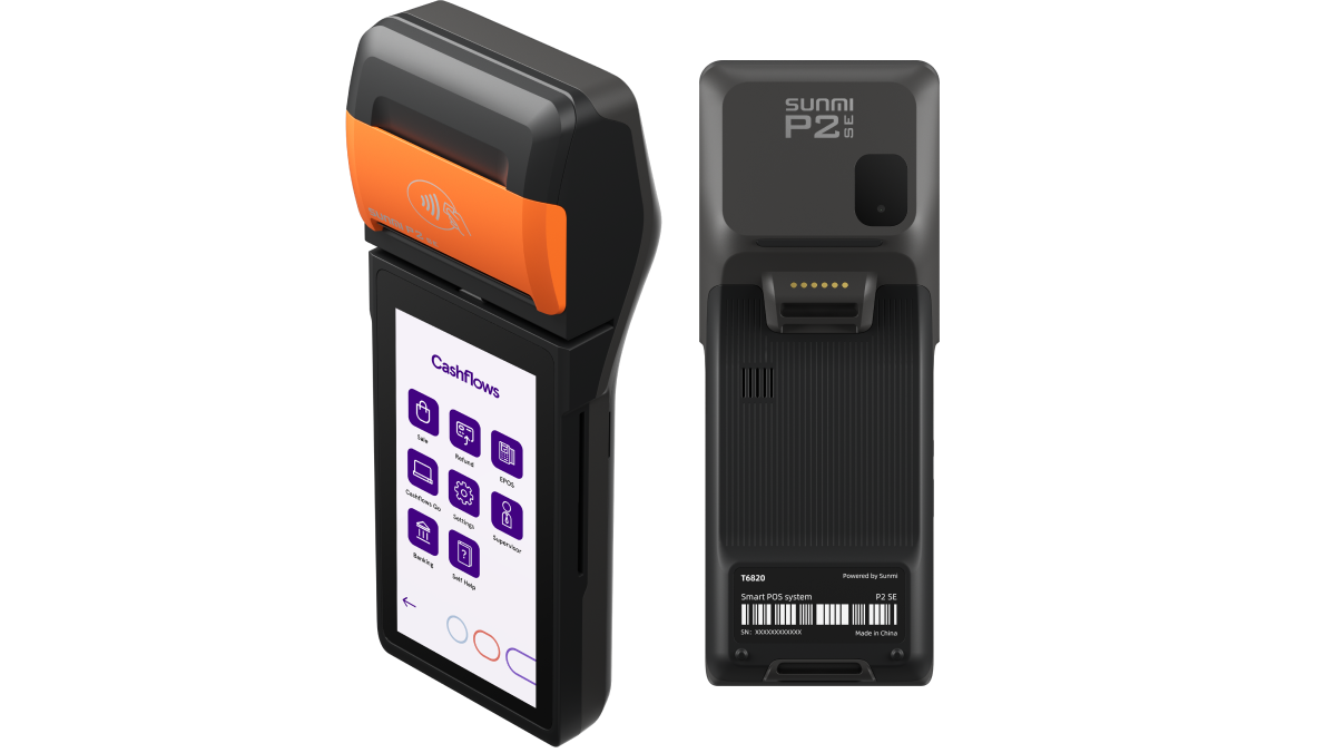 Mobile POS Card Machine | SUNMI P2 SE | Cashflows